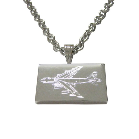 Kiola Designs | Jewelry | Silver Toned Etched Airplane Pendant Necklace ...